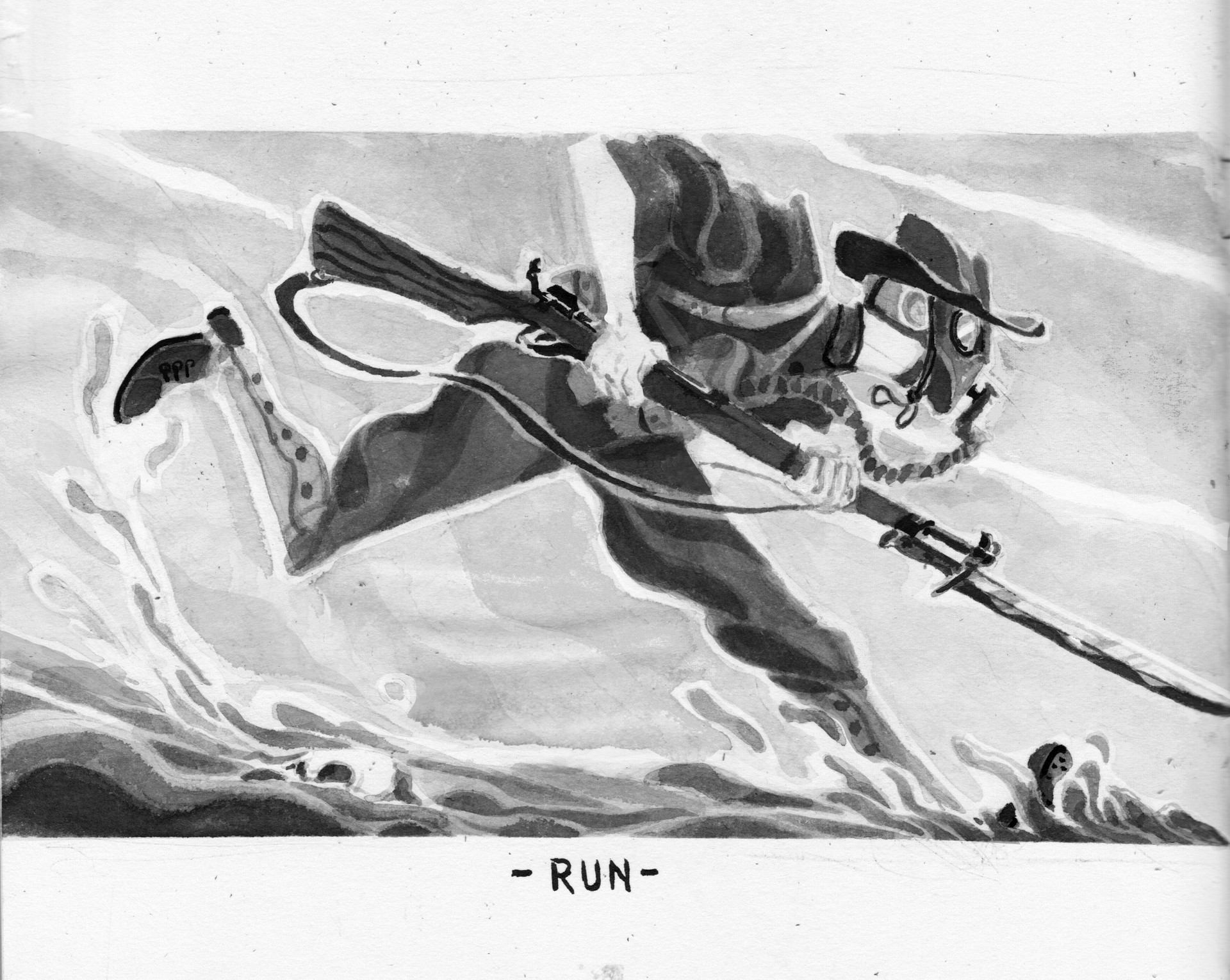 ArtStation - INKTOBERS 2017- WW1 THEME