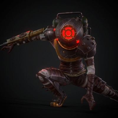 ArtStation - BioShock Big Sister Fan Art (Fallout 4 mod)