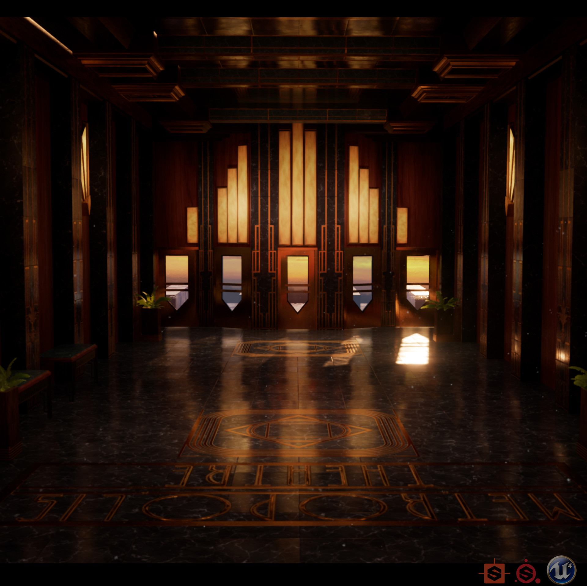 ArtStation - Art Deco Entryway
