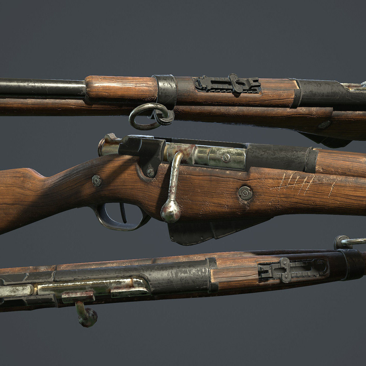 ArtStation - Gun Model Replica Mle1916