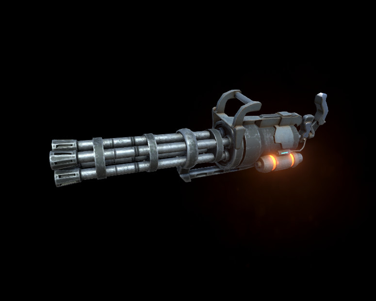 ArtStation - Stylized Minigun