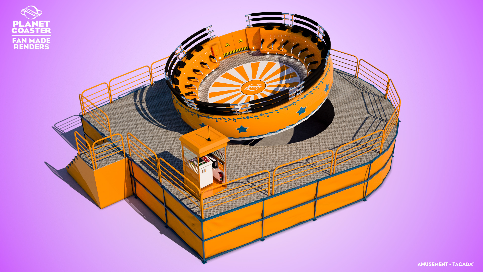 ArtStation - Planet Coaster - Tagadà