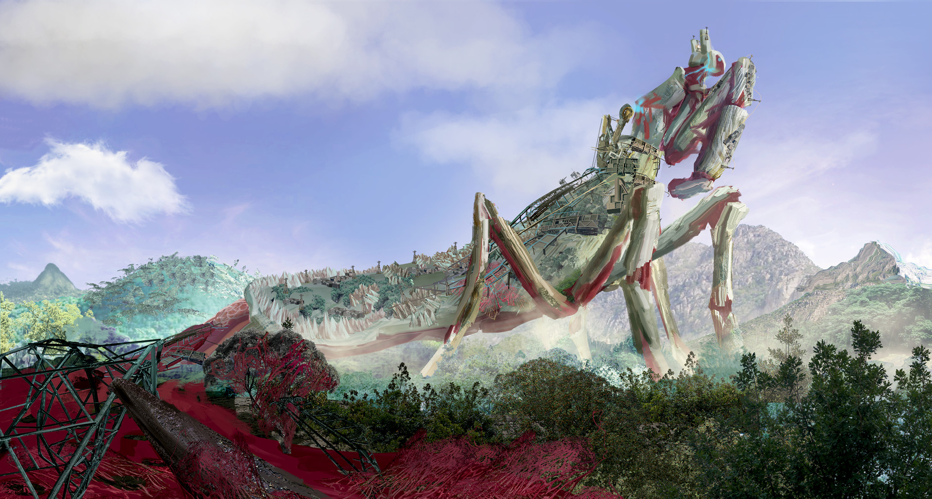 ArtStation - Machine Core Mantis Titan