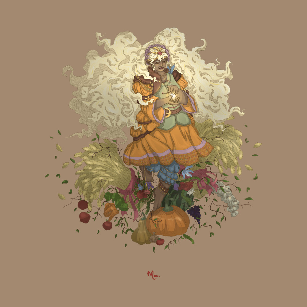 ArtStation - The Great Mother Chauntea, Grain Goddess,