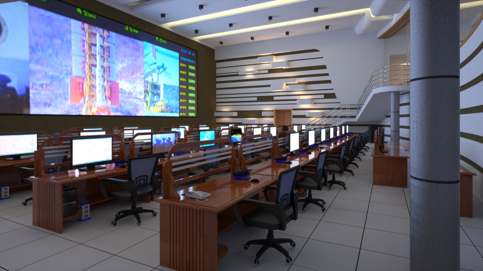 ArtStation - Sohae Satellite Launching Station's Launch Control Room