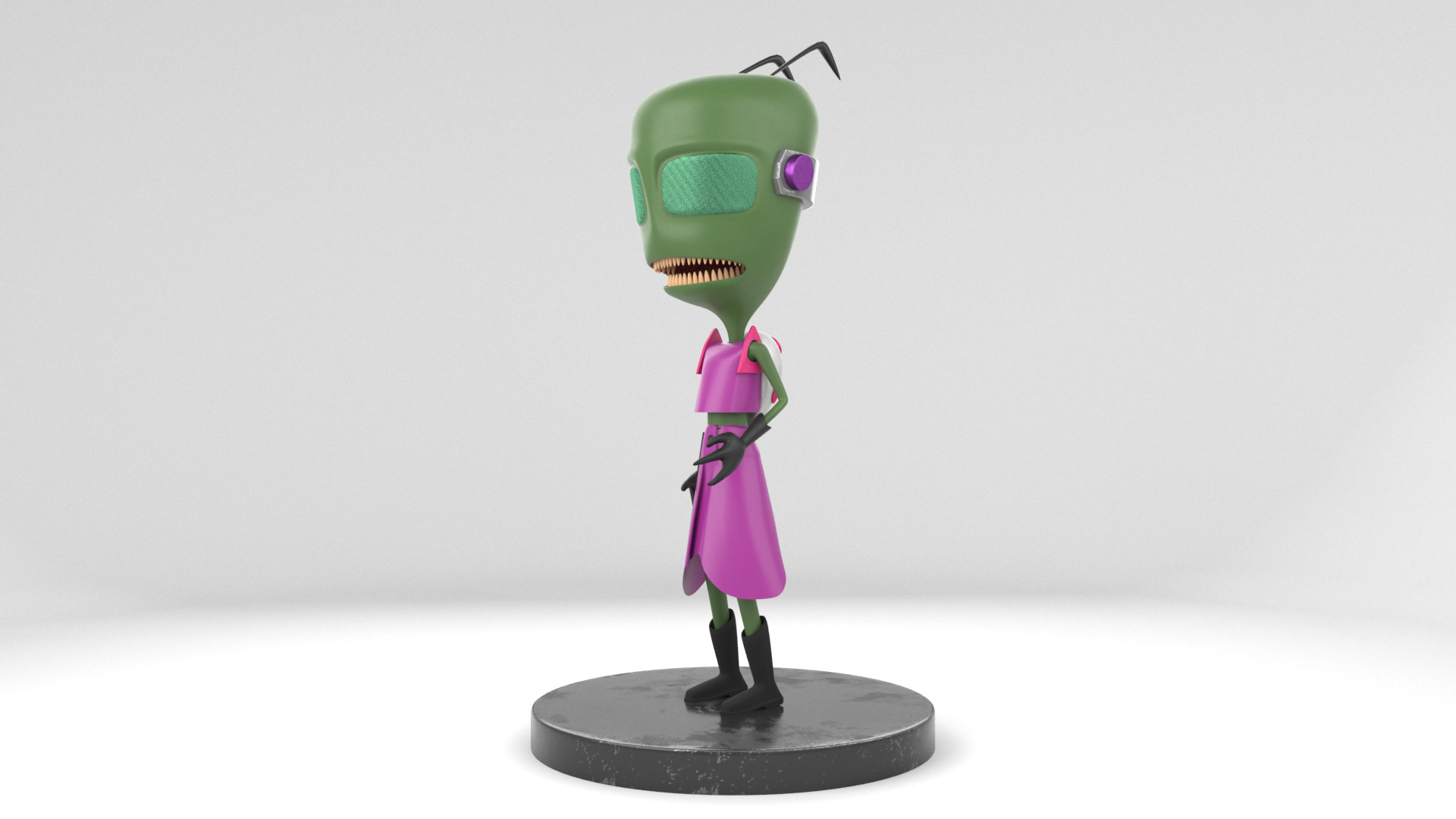 ArtStation - Invader Zim (Character Model+Rigg+Blendshapes)