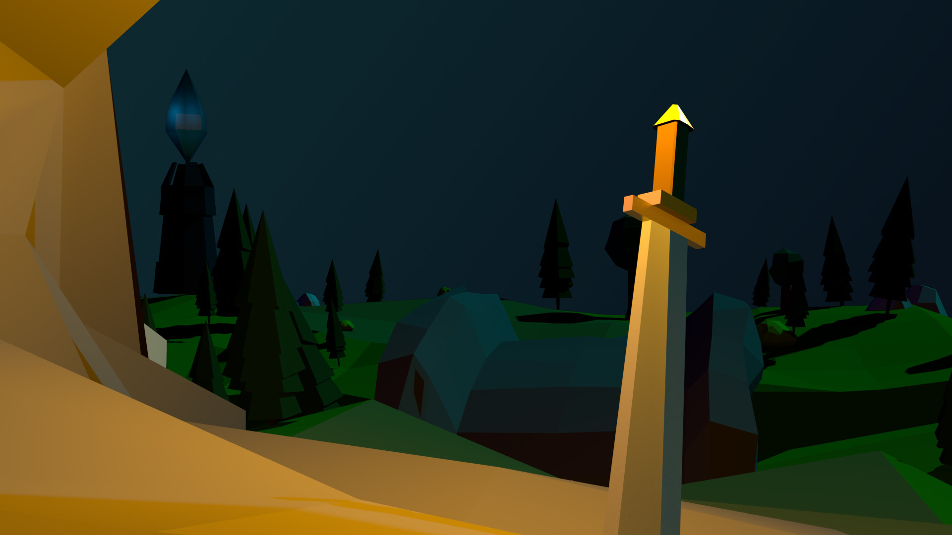 ArtStation - Low Poly Fantasy Art