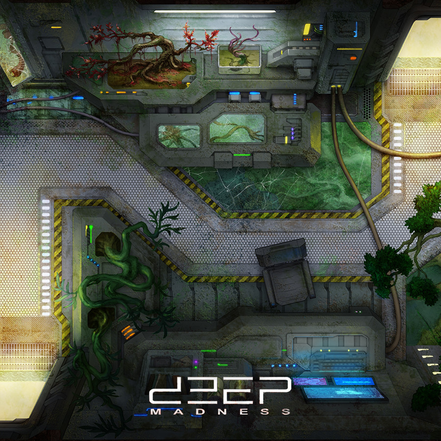 ArtStation - Map Design for Board Game "Deep Madness" - Culture Lab