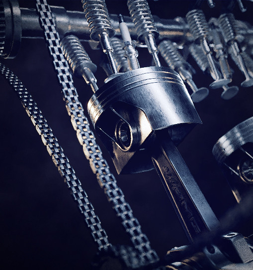 ArtStation - Mercedes AMG 5.5L V8 Engine - Blender Animation