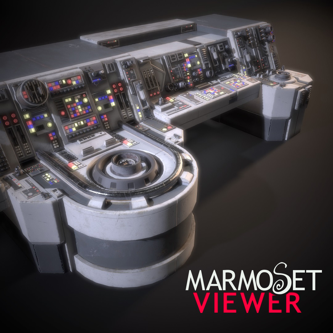 ArtStation - Sci Fi Retro computer console kit-bash kit, Rick Knox