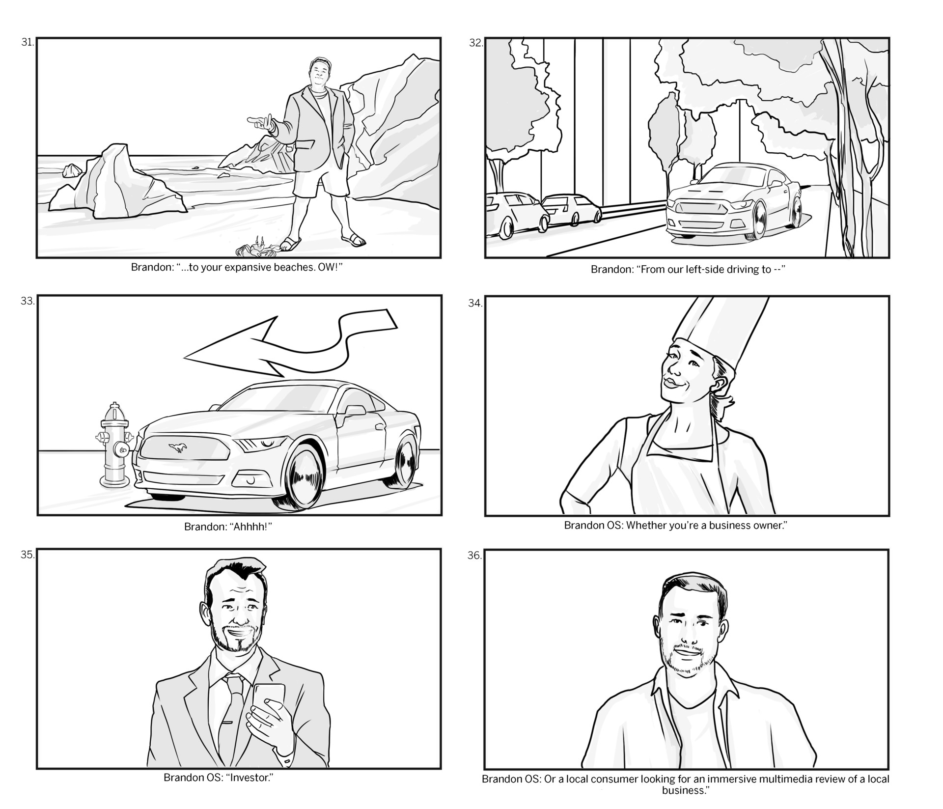 ArtStation - Big Review TV Storyboards