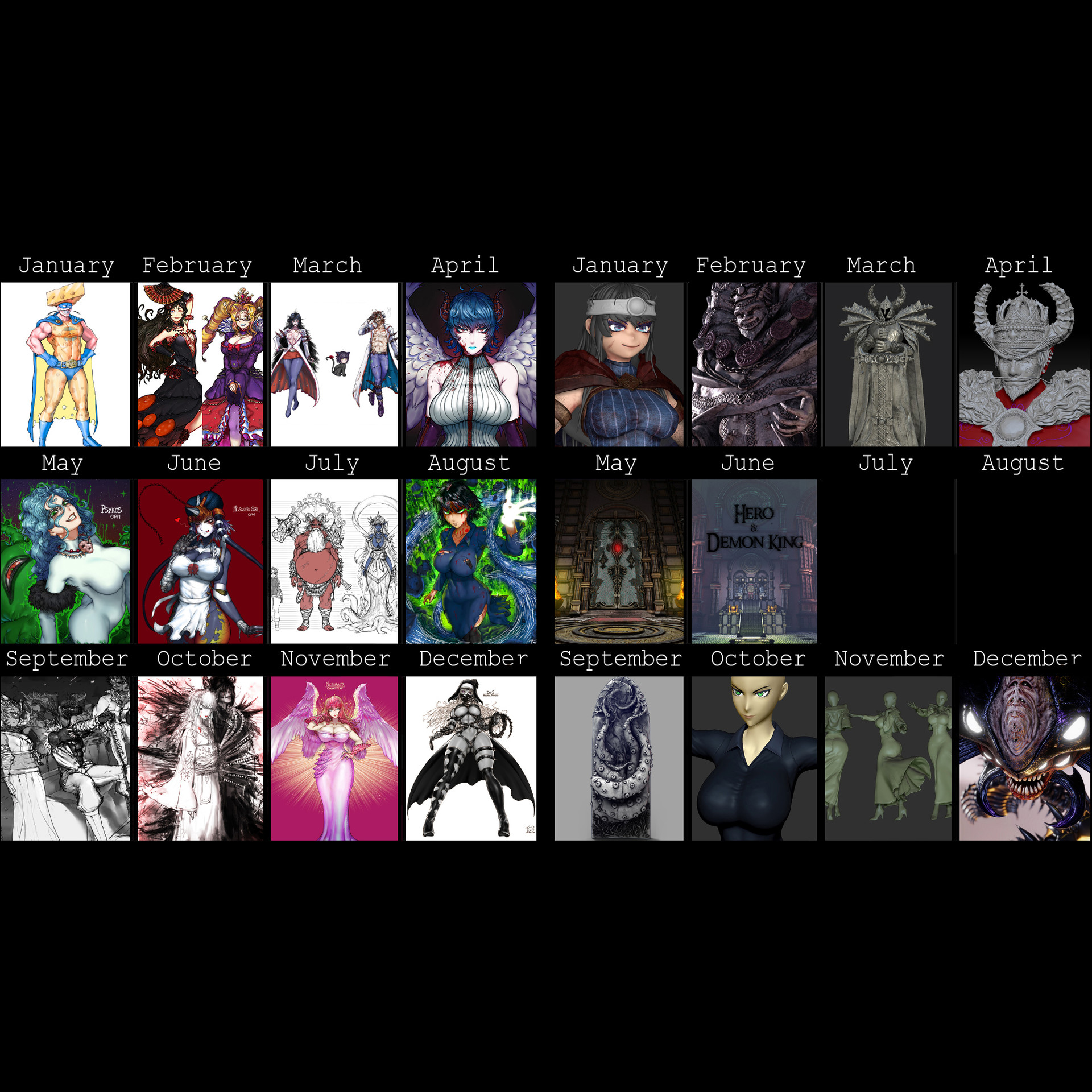 ArtStation - Drawing & 3d Art summary 2017