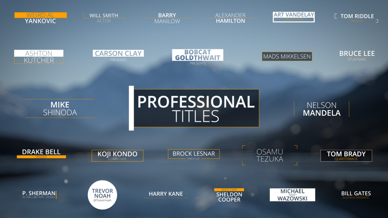 ArtStation - 25 Professional Titles for Blender