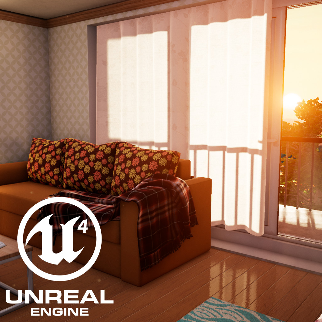 ArtStation - Interior "Evening Room" (Unreal Engine 4)