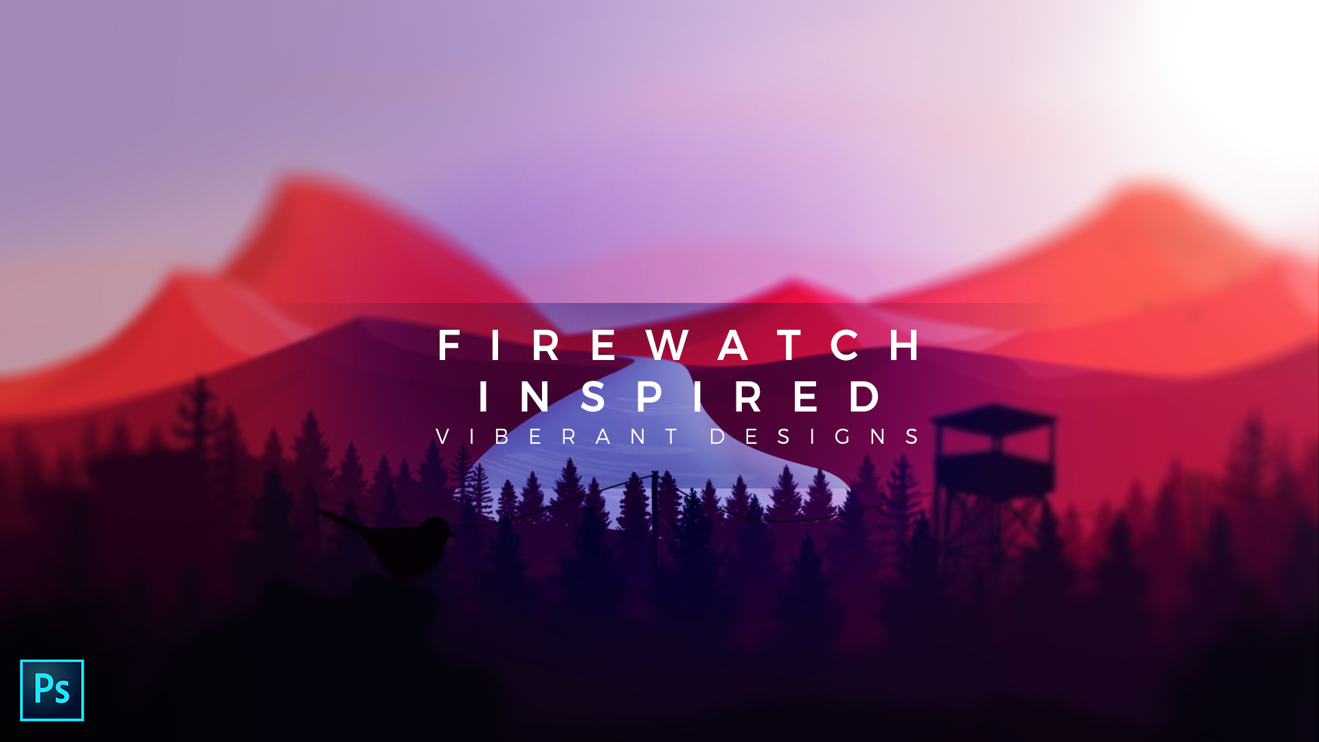 ArtStation - Firewatch Inspired Flat Design Artwork