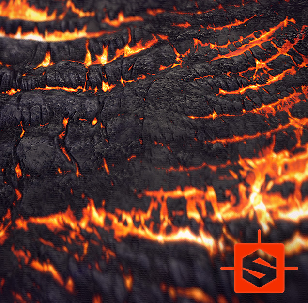 ArtStation - Rippling Lava Flow