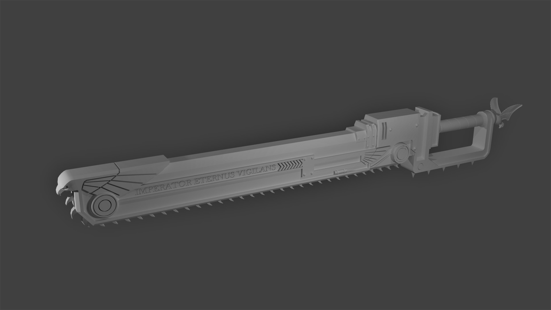 ArtStation - Warhammer 40k bolt gun and chainsword