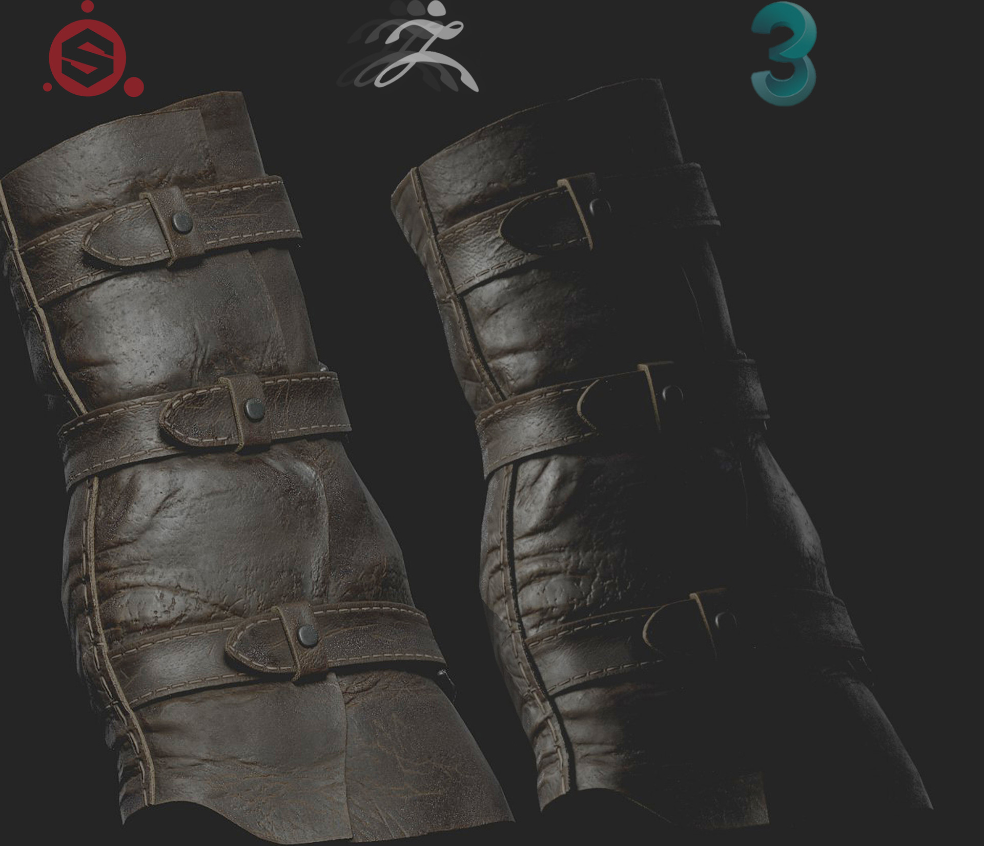 ArtStation - leather glove