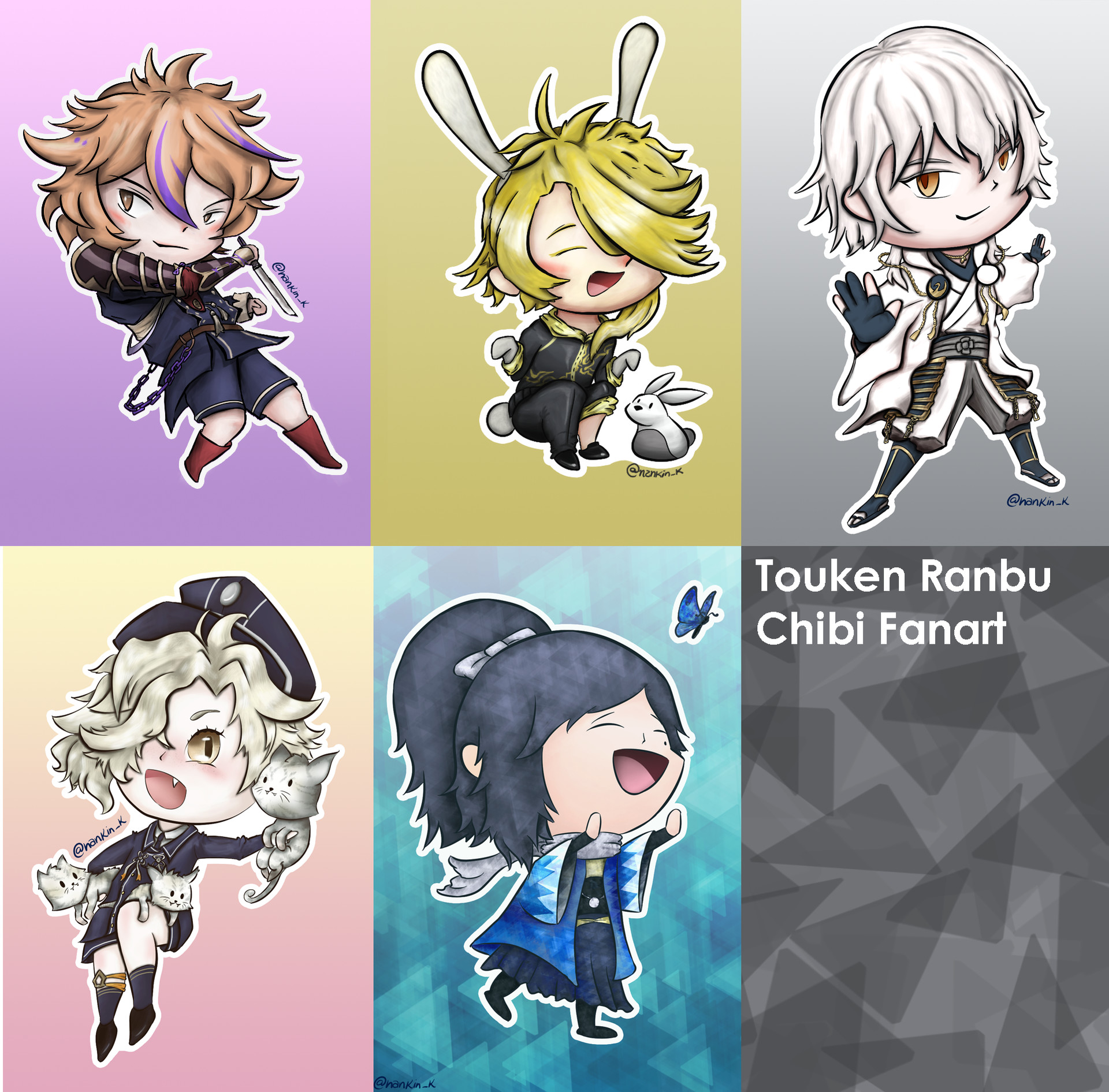 ArtStation - Touken Ranbu Chibi Fanart