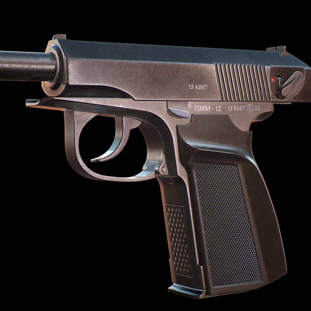 ArtStation - Silenced PMM-12 (Makarov Pistol Modernized-12)