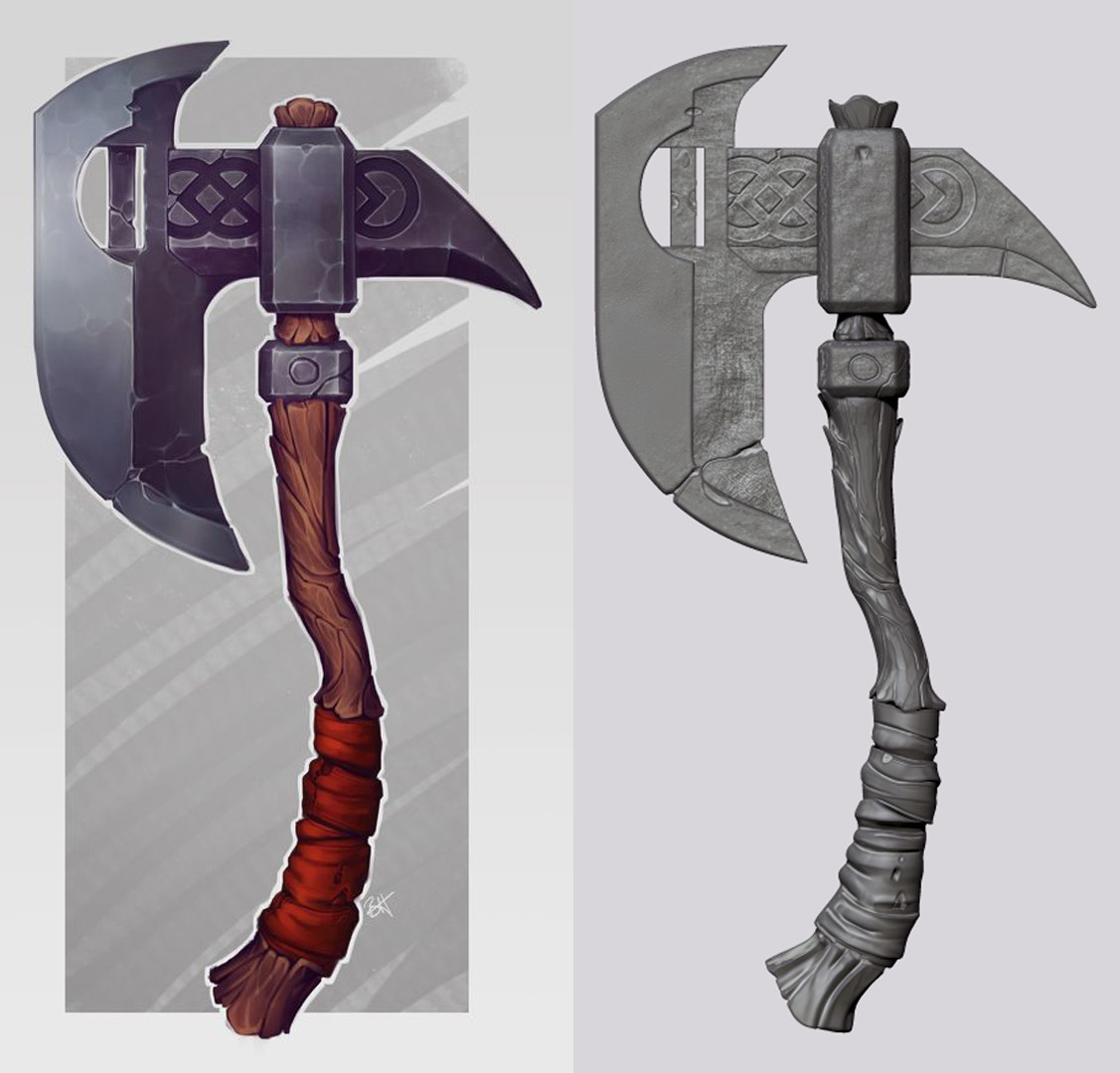 ArtStation - 3d axe