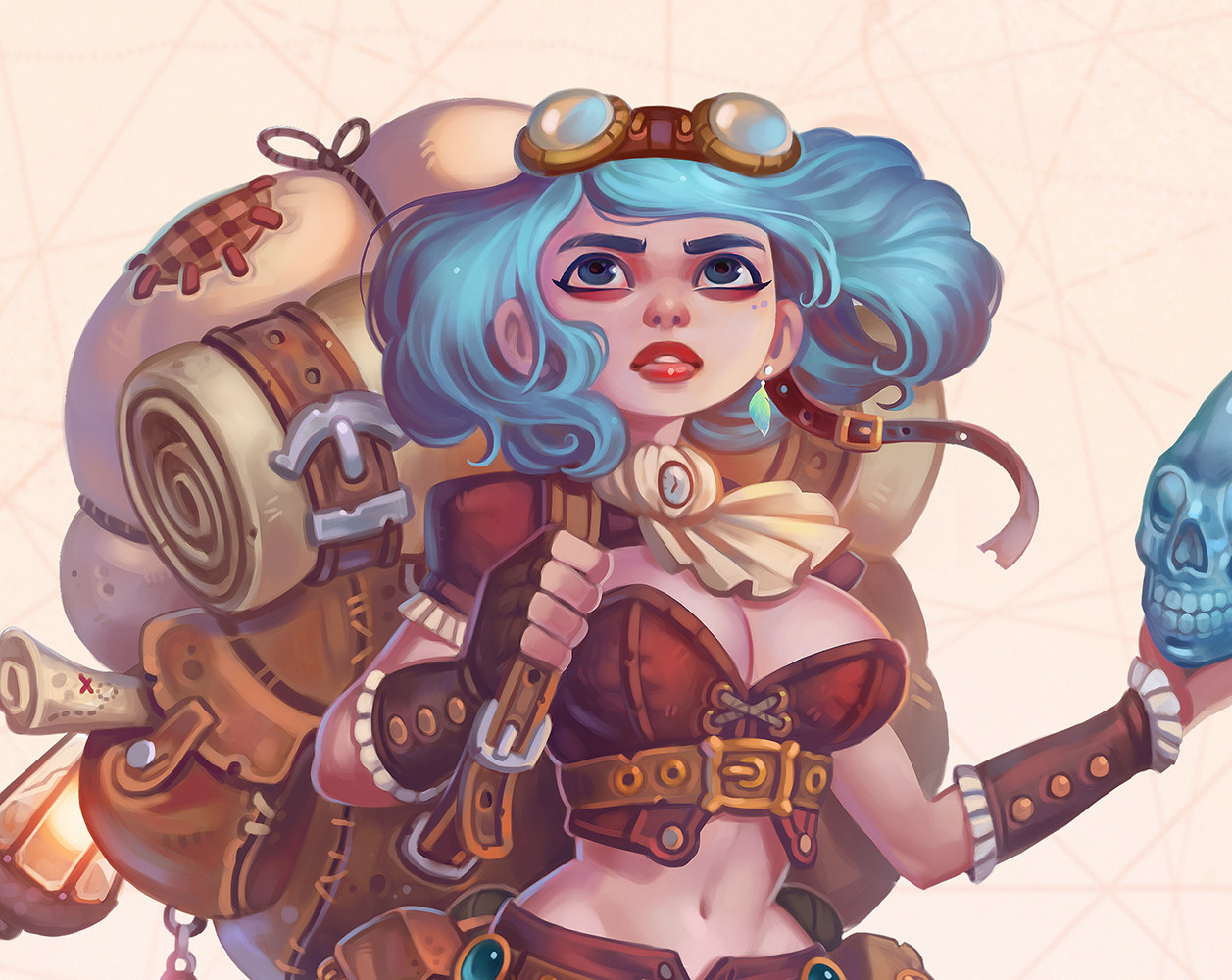 ArtStation - Maelys, the steampunk explorer