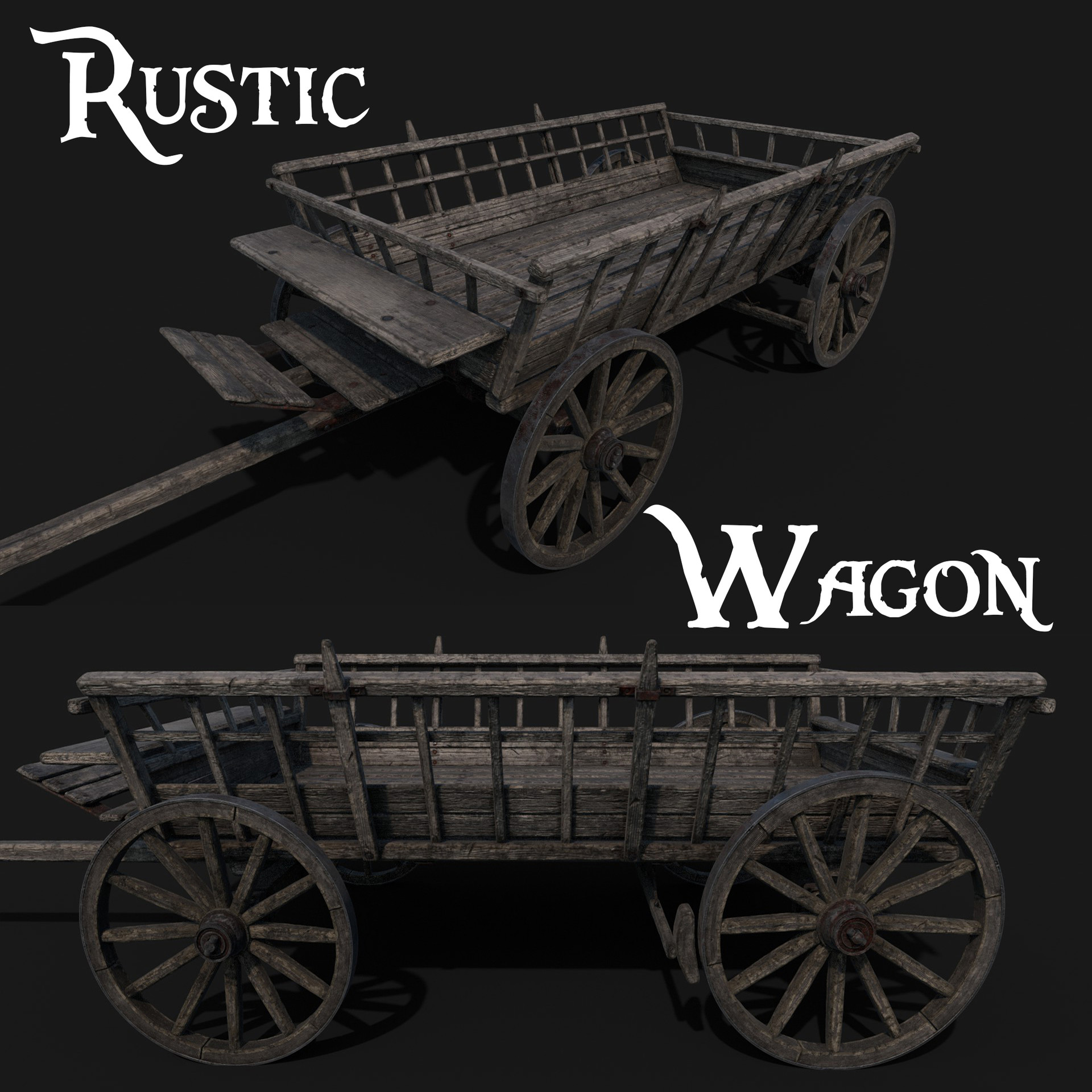 ArtStation - Rustic wagon