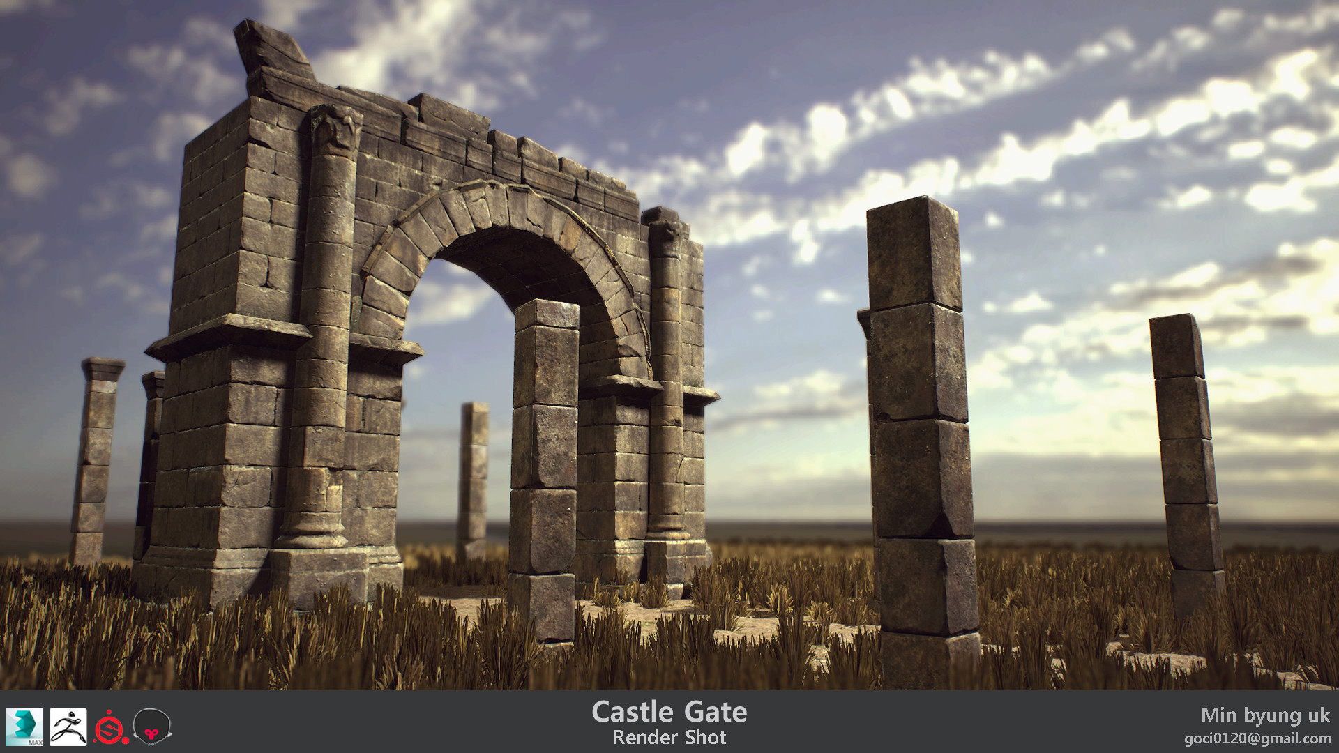 ArtStation - Old Castle Gate