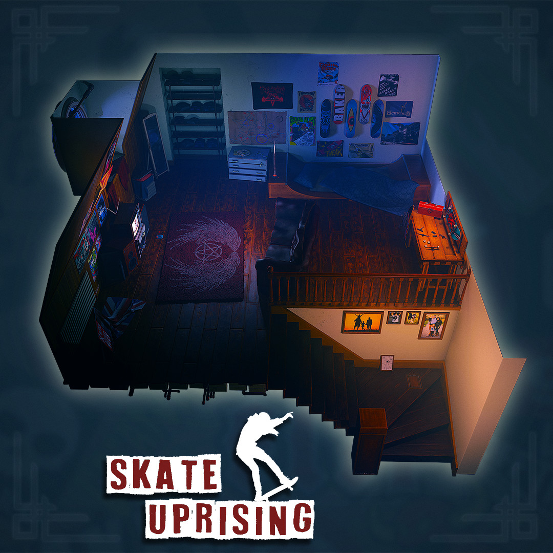 ArtStation - Skate Bedroom (Diorama)