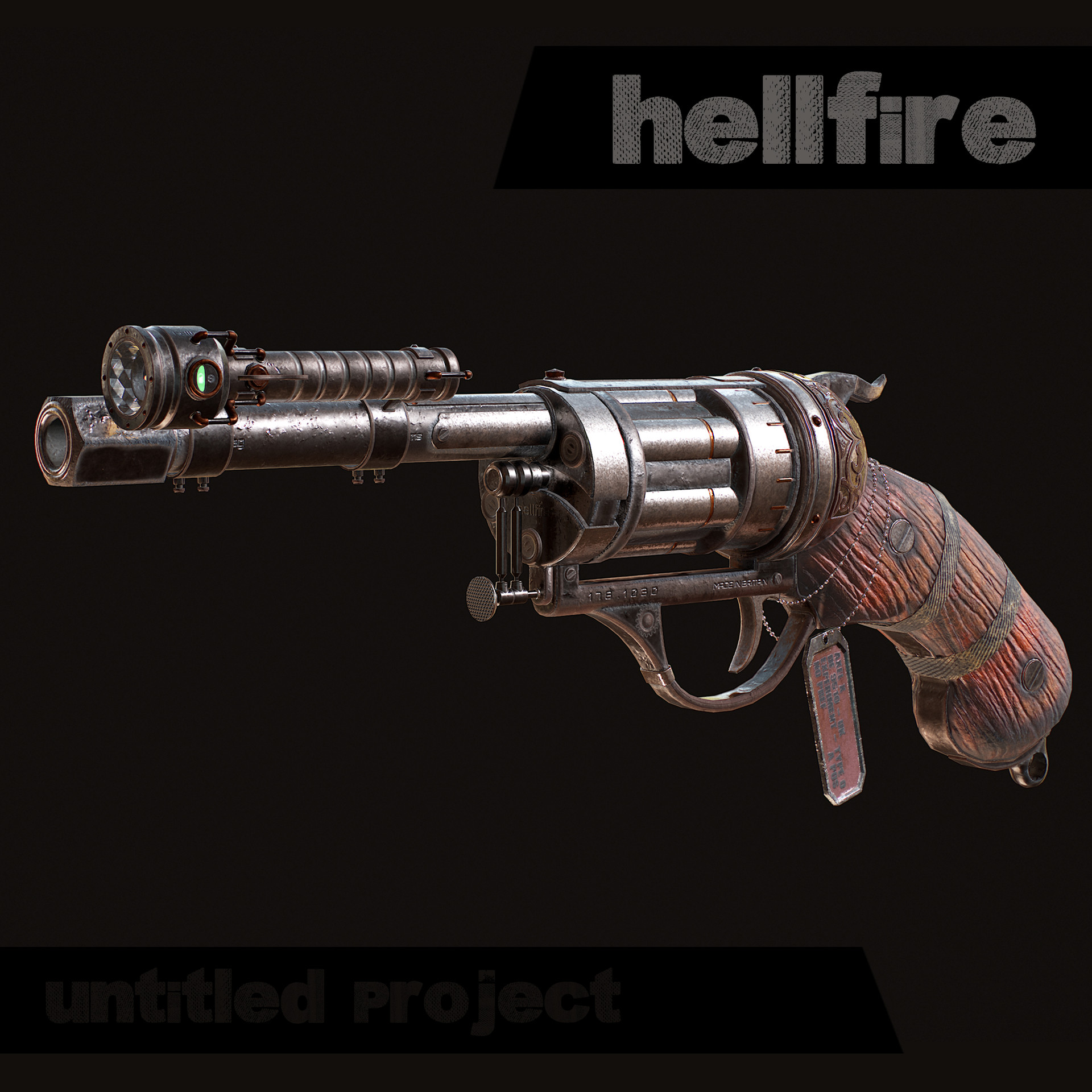 ArtStation - Hellfire - Steampunk Revolver