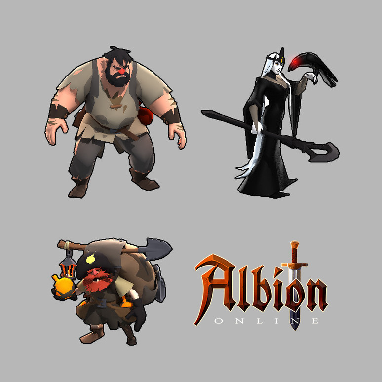 ArtStation - ALBION ONLINE - (Low Poly) Mobs, Npc, Mounts, Chests