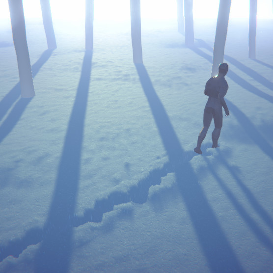 ArtStation - Dynamic Snow Path Shader