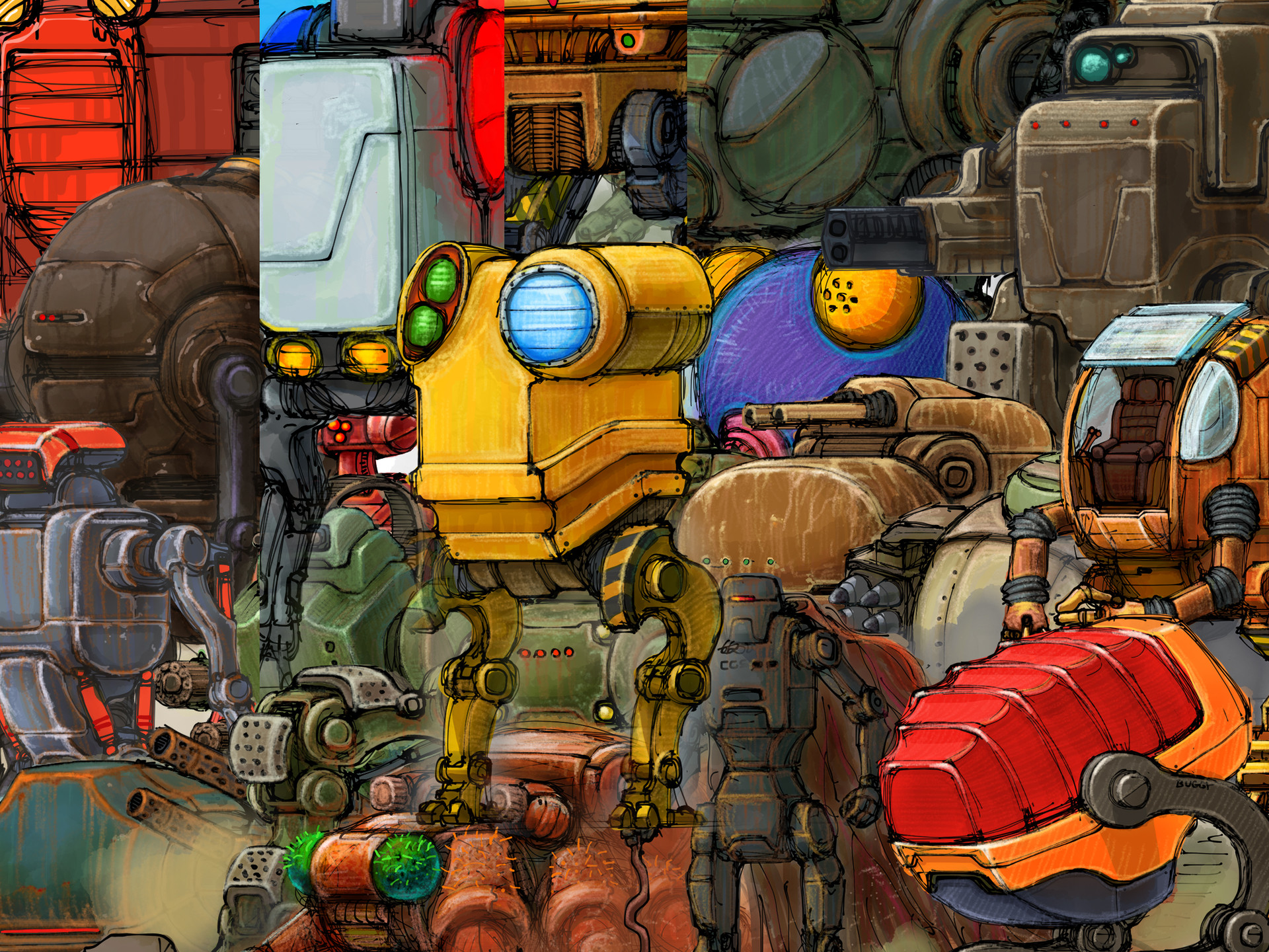 ArtStation - Machine Daily Drawing