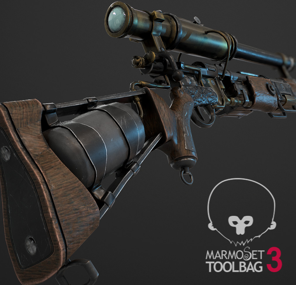 ArtStation - Pneumatic Diesel Punk Sniper