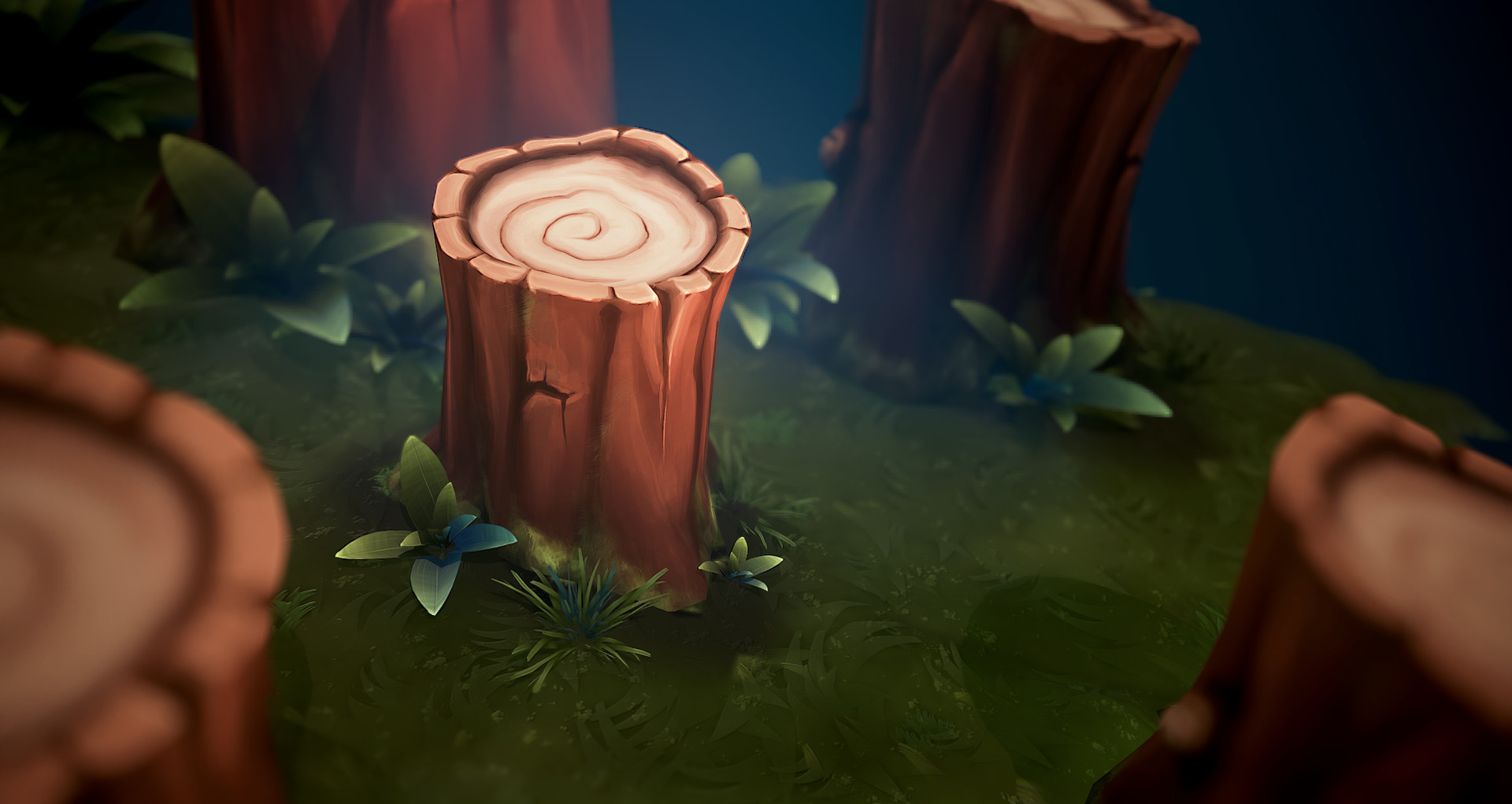 ArtStation - Hand-Painted Log