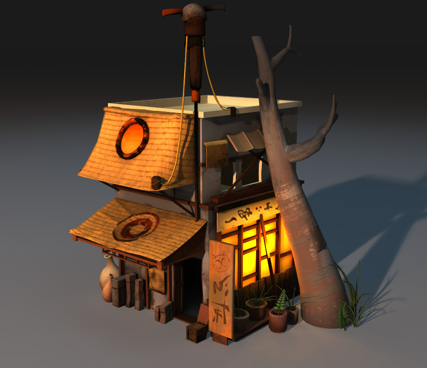 ArtStation - Village shop