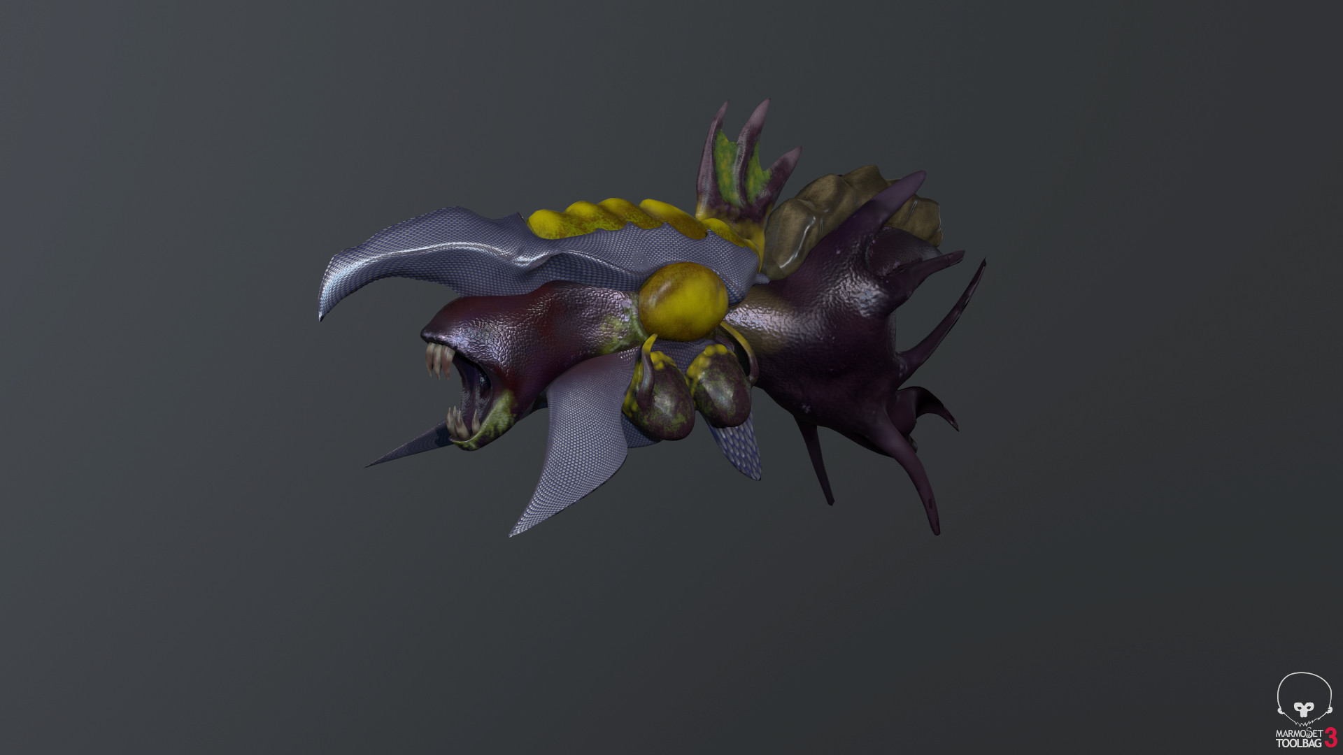 ArtStation - Symbiotic Alien Worm Rifle