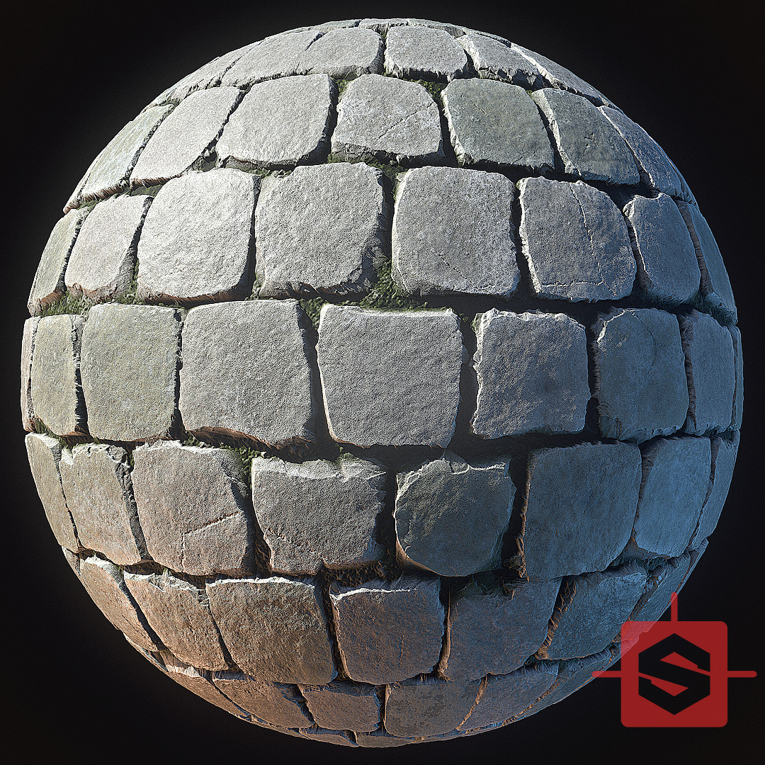 ArtStation - Cobble road Material