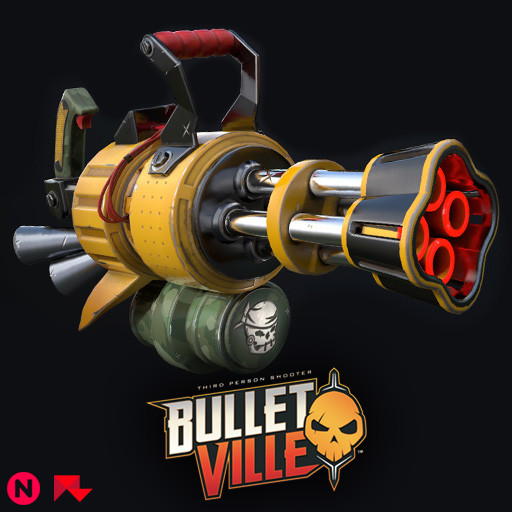 ArtStation - Bullet Ville - Geartooth's Minigun