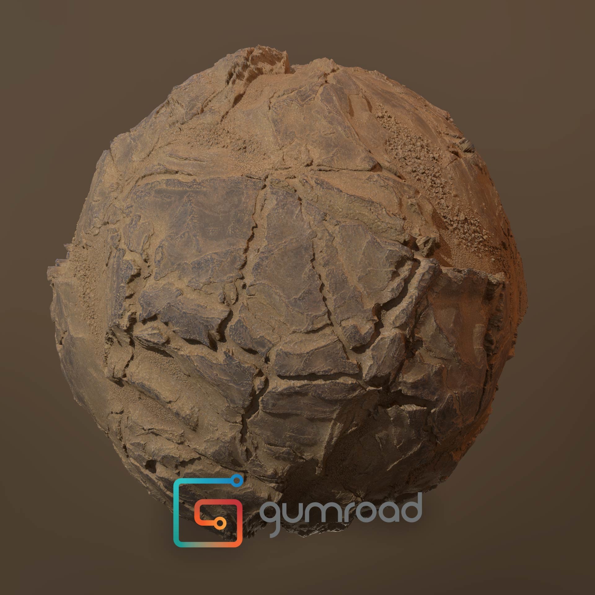 ArtStation - Eroded layered Desert Rocks in sand