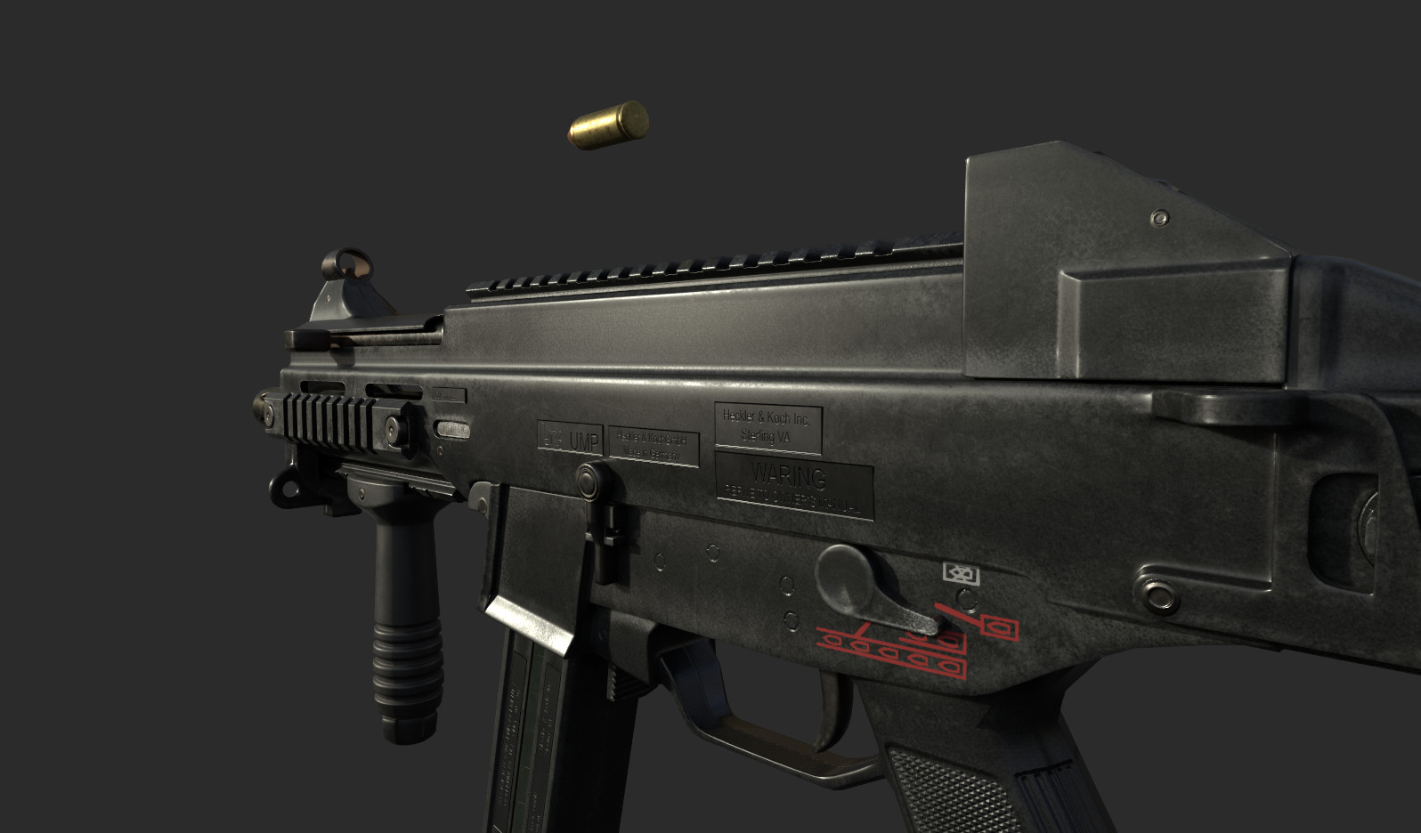 ArtStation - UMP Gun - Game Ready Prop