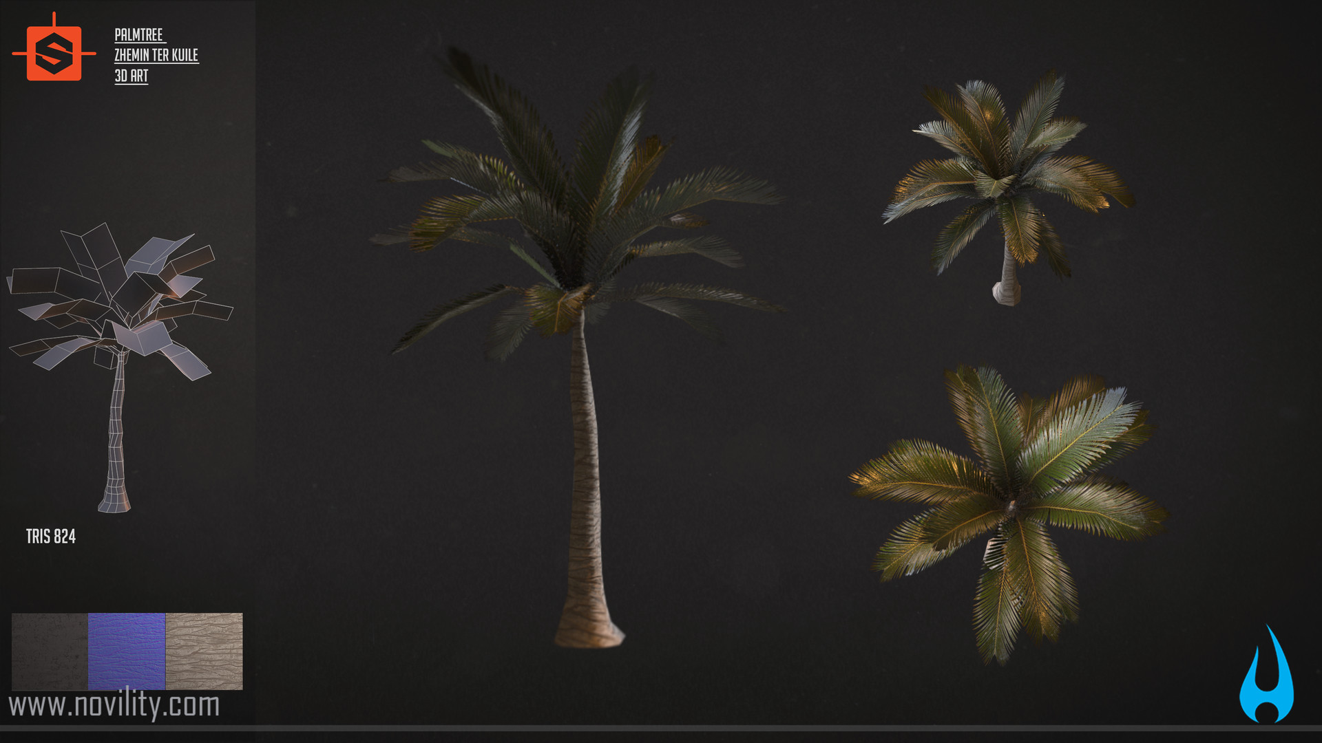 ArtStation - Palm trees game model