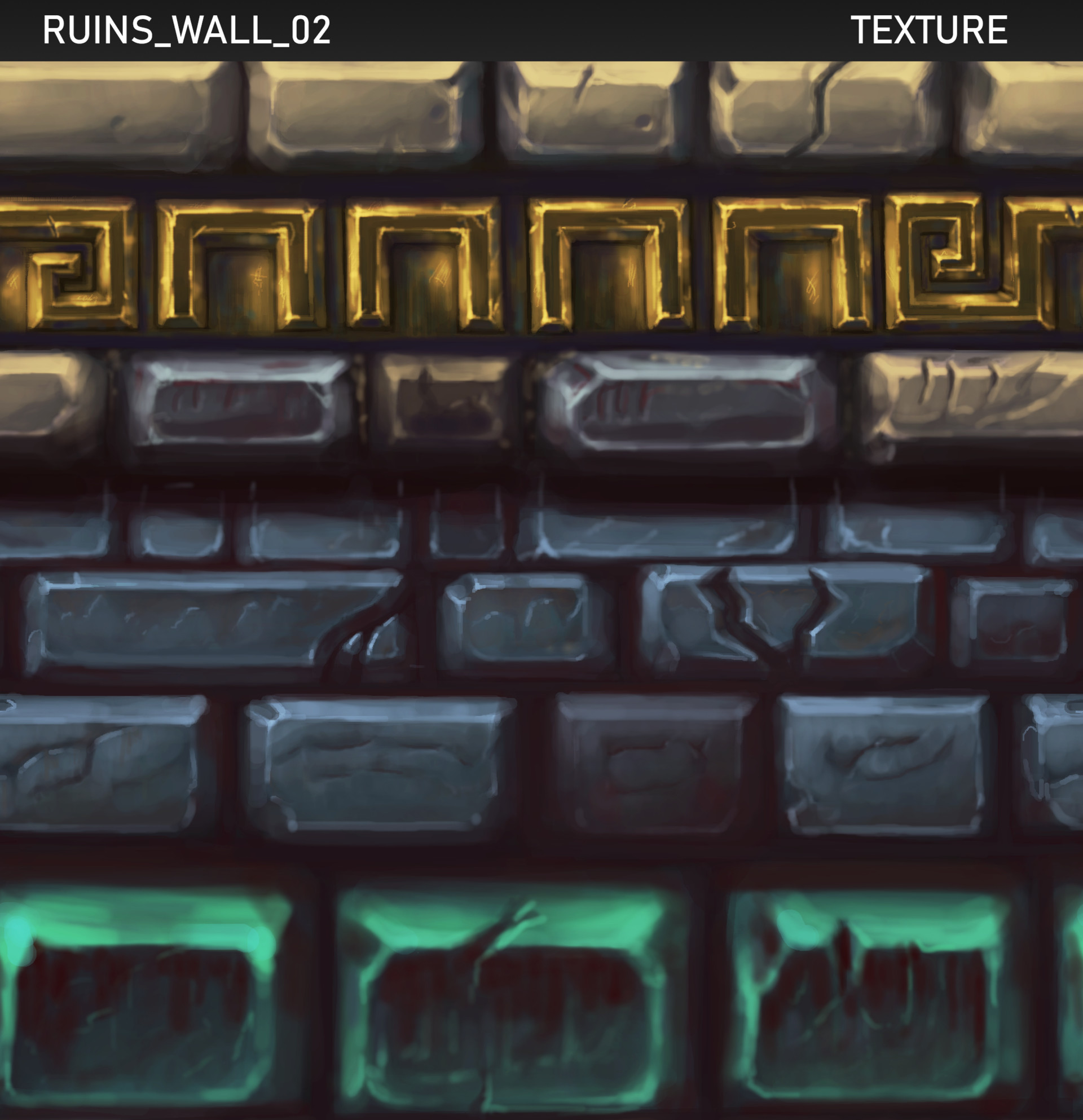 ArtStation - Ruins - Prop - Wall