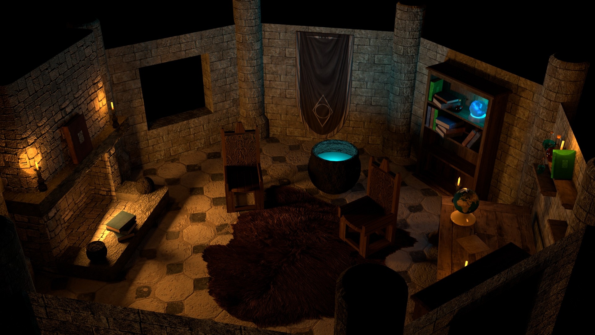 ArtStation - Scientist/Wizard Room