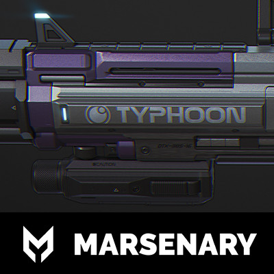 ArtStation - Light Machine Gun "Typhoon" (Highpoly)