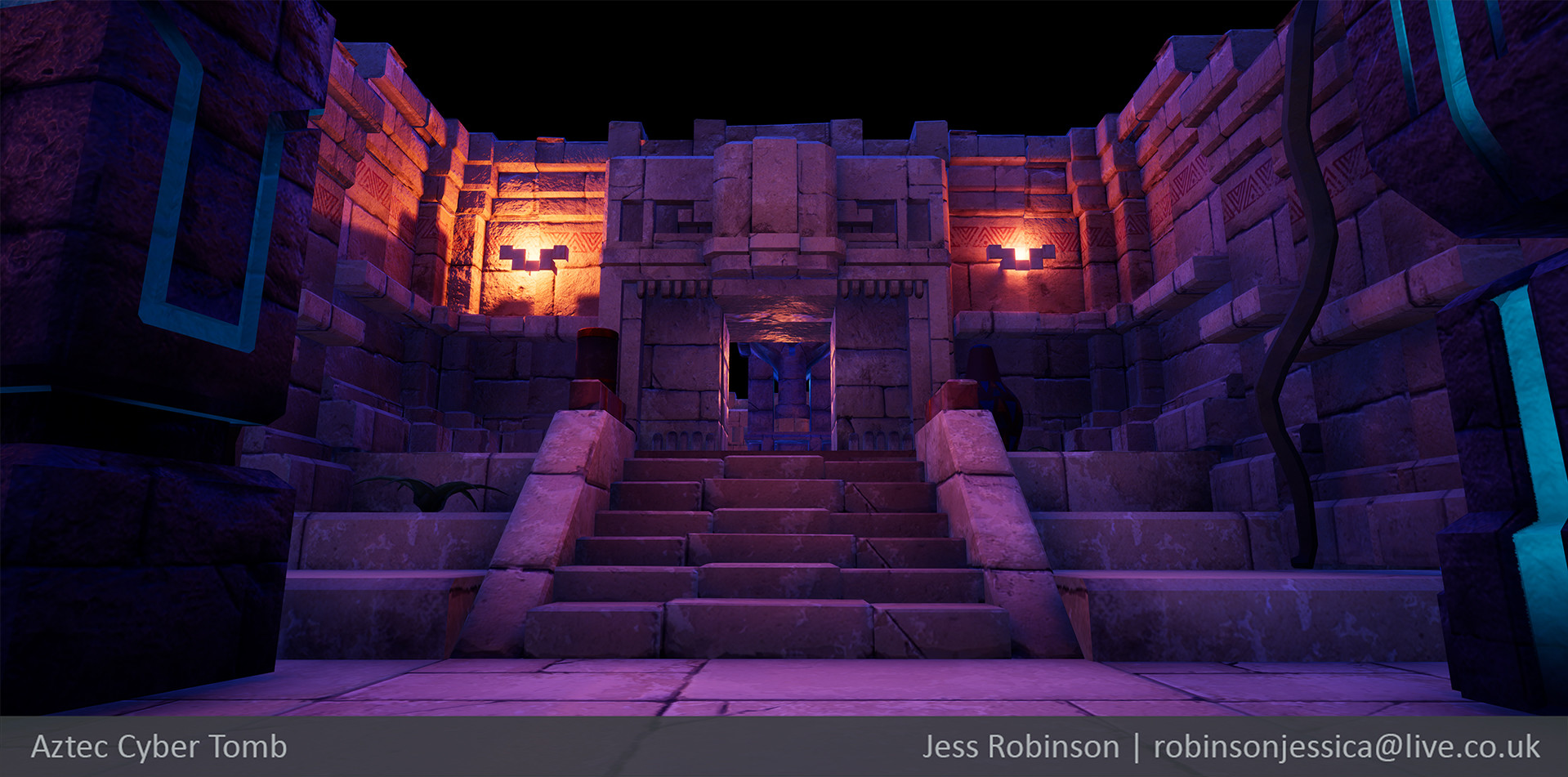 ArtStation - Aztec Cyber Tomb