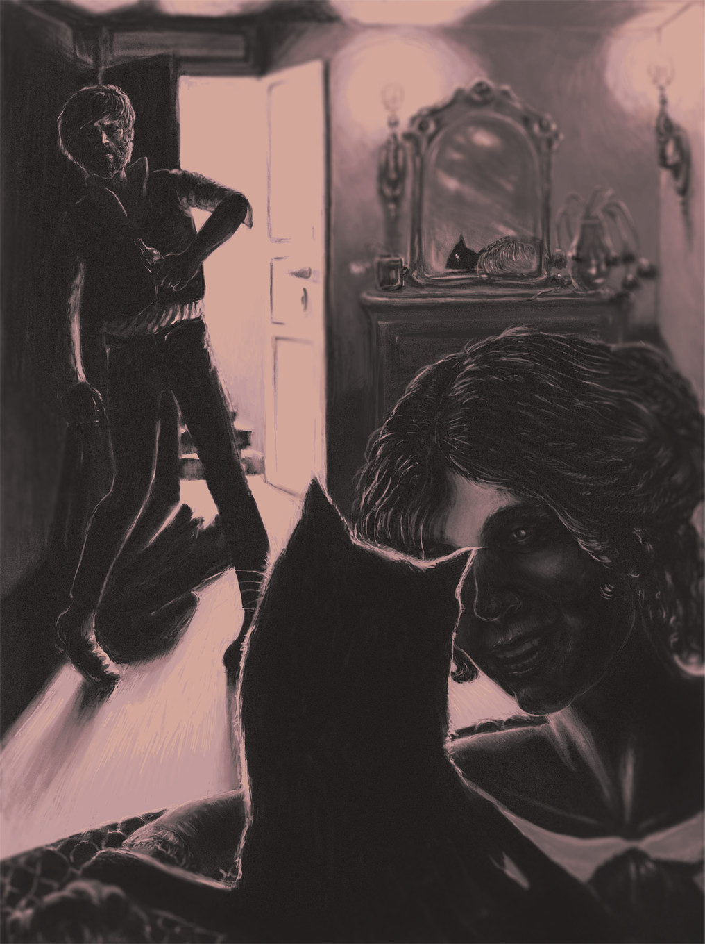 ArtStation - Edgar Allan Poe's 'The Black Cat'