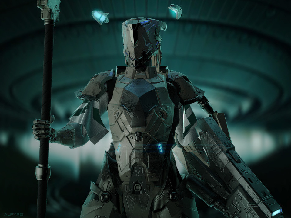 ArtStation - Cyborg girl - Republic Guard