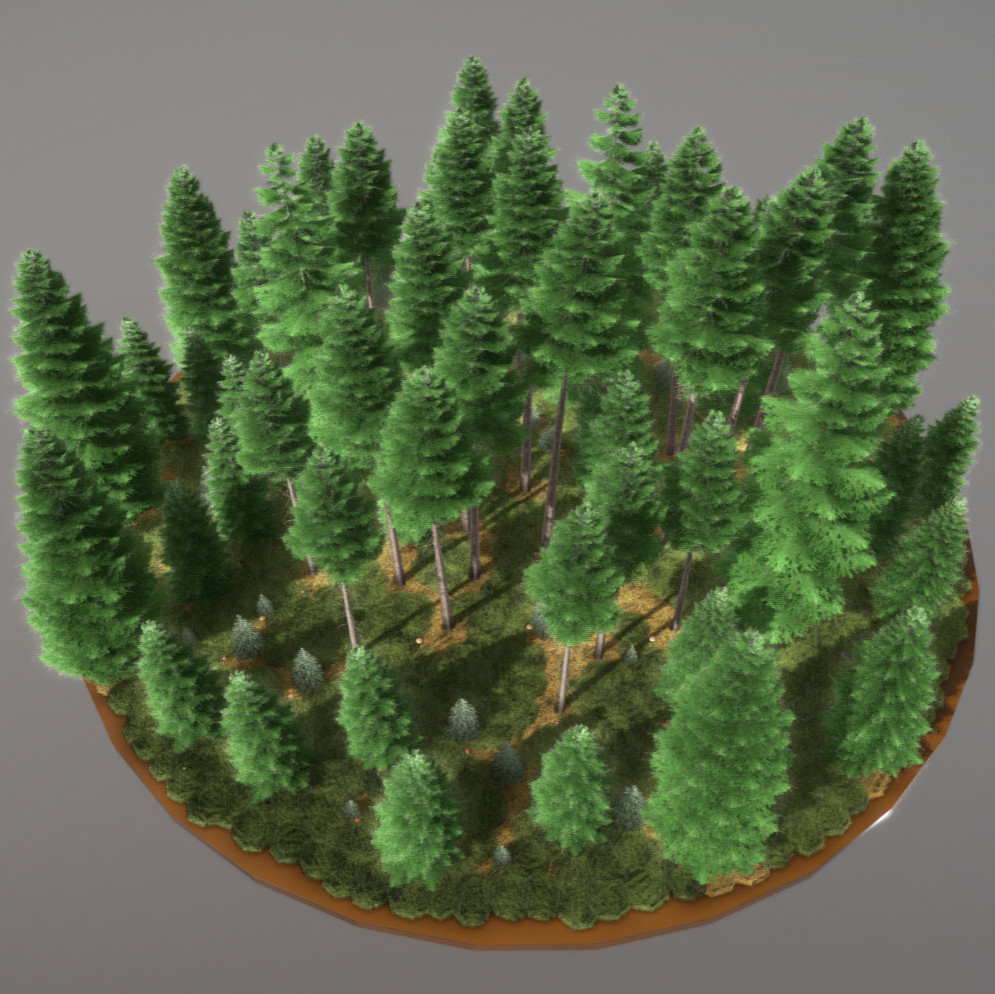 ArtStation - Spruce forest