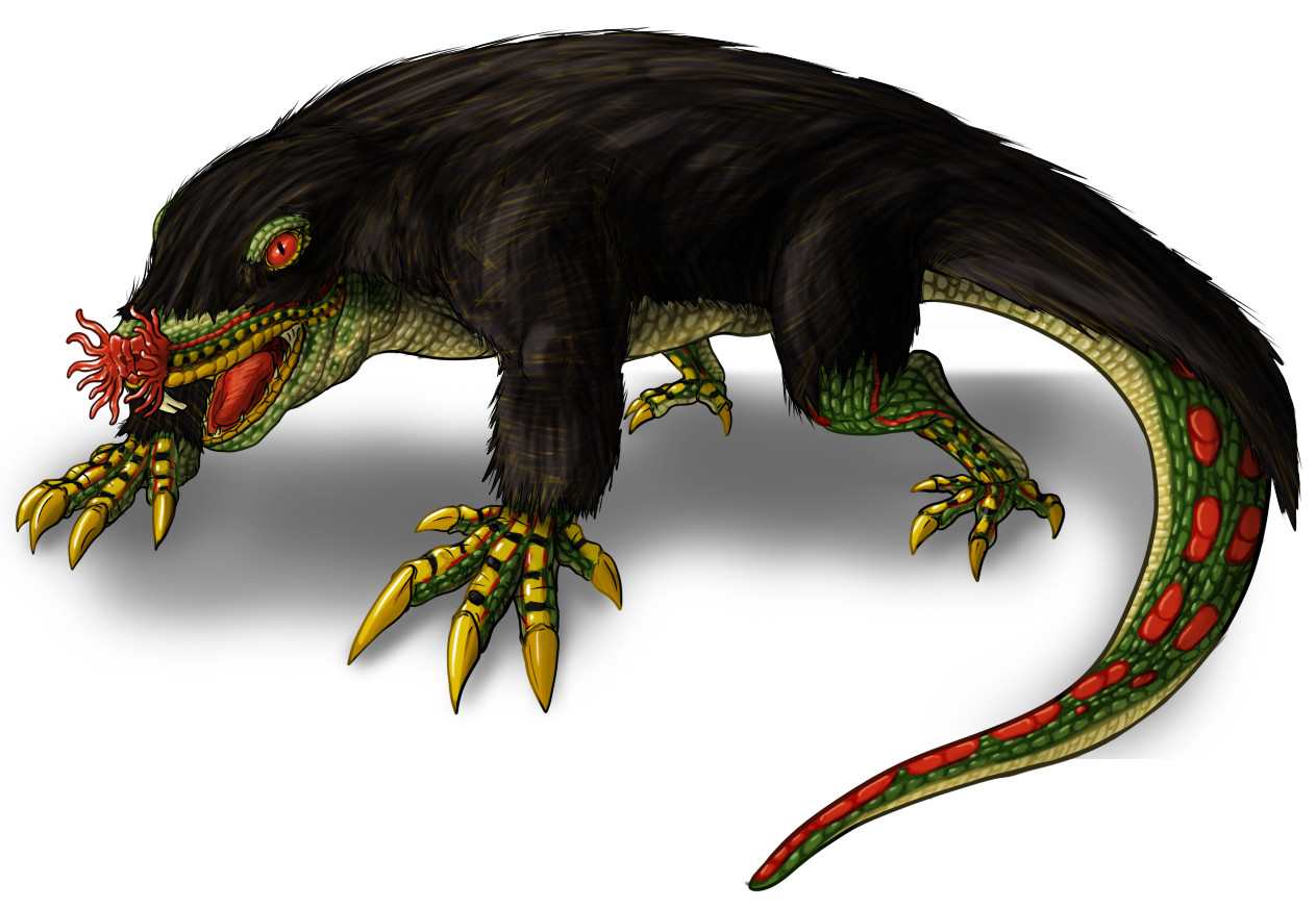 ArtStation - Star-nosed Mole + Lizard Mash-up